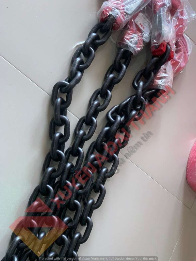 Xích Chùm Cẩu Hàng 3 Chân - Xích Tải Phi 6 (6mm) - 2.36 Tấn