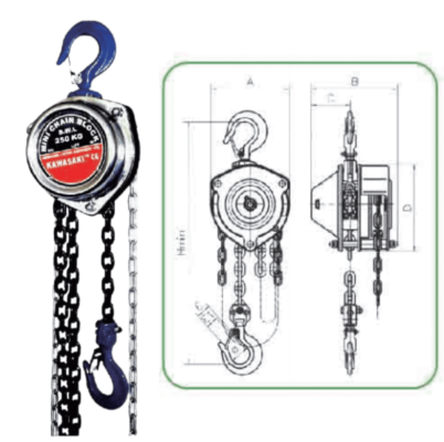 Palang Xích Kéo Tay Model MINI - 500KG - Chất Lượng Cao