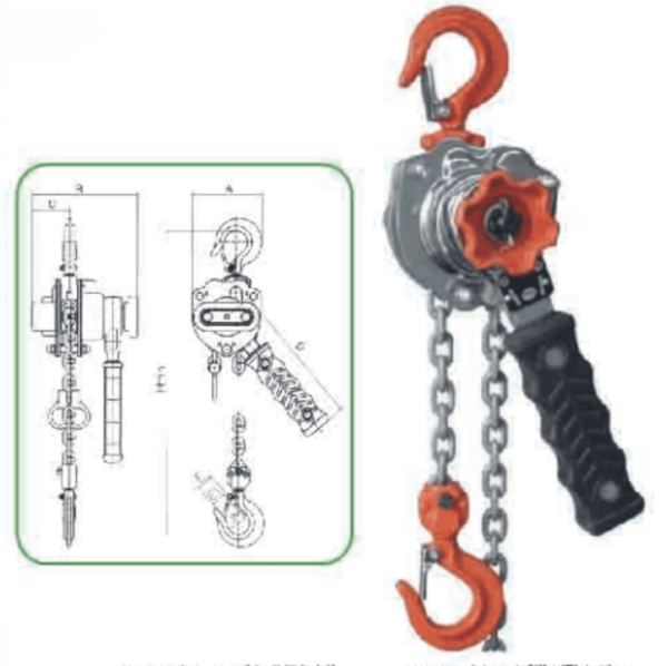 Palang Xích Lắc Tay Model MINI - 250KG - Nhập Khẩu 100%